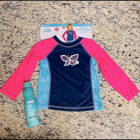 Sun Smart | Swim | Sunscreen And Girls Swim Tee Bundle | Poshmark